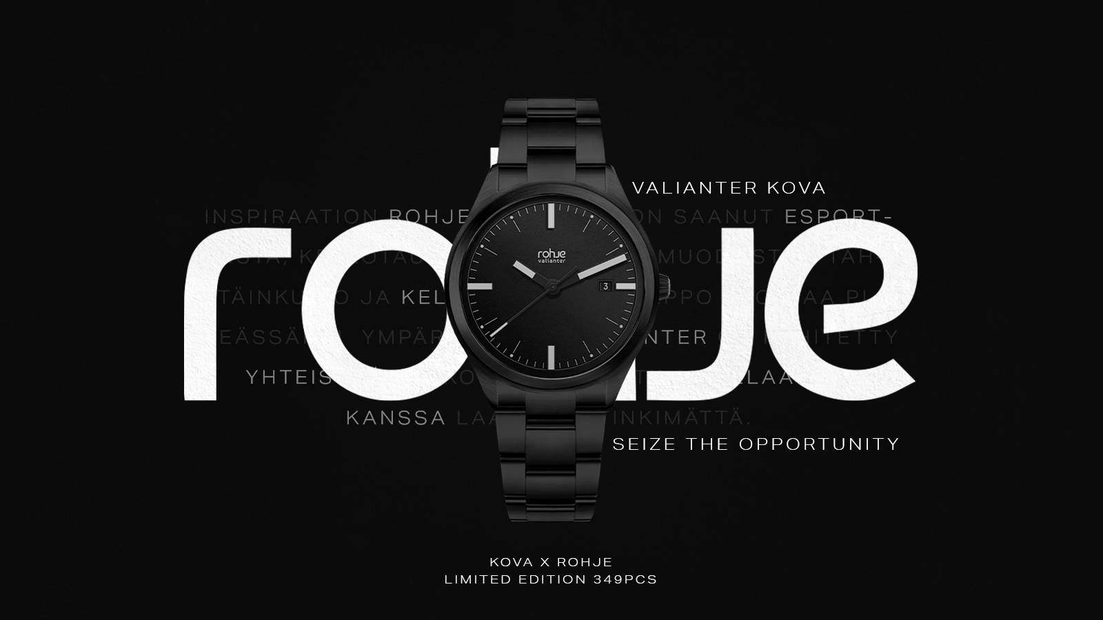 Rohje and KOVA Esports have released together a whole new wristwatch ...